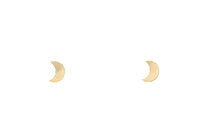 Crescent Moon Studs – Moorea Seal